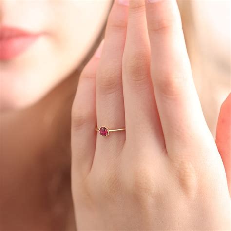 Natural Ruby Ring Etsy
