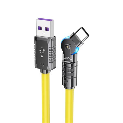 Hoco U118 สายชาร์จเร็ว หัวหมุนได้ 180 องศา ความหนาพิเศษ 58 มม Type C