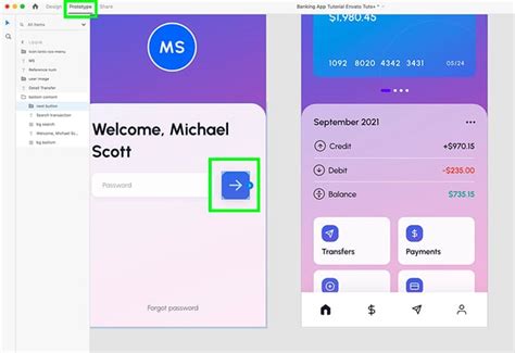 How To Create A Banking App Prototype In Adobe Xd Digital Marketing