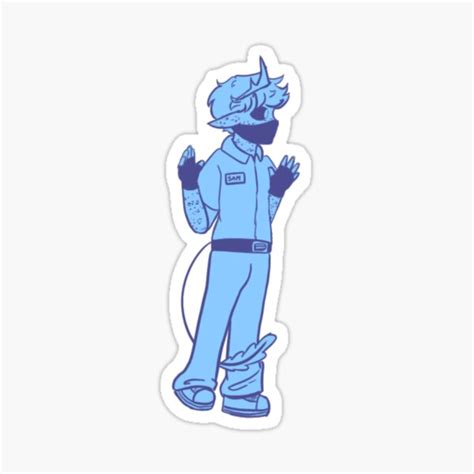 Guard Sam Dsmp Turning Red Sticker For Sale By Driaxd Redbubble