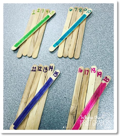 Popsicle Stick Math Stations Kristen Sullins Teaching