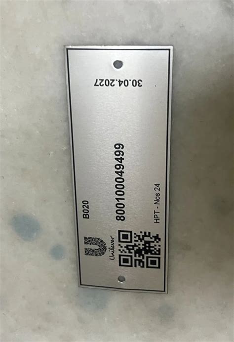 Aluminum Asset Stickers For Industrial At Best Price In Mumbai Id