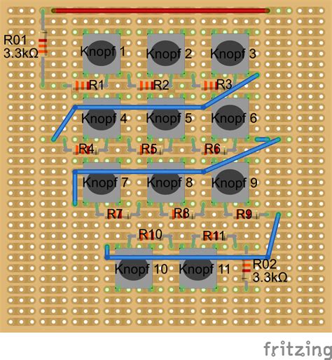 Chrigas Blog Audino Arduino Mp3 Player 12 Punkt Streifenrasterplatine Und Knöpfe