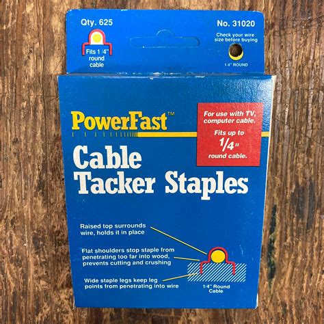 Powerfast Cable Tacker Staples For 14 Wire 31020 Pf Harry J