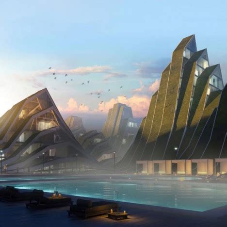 Modern Architecture Buildings Mountain