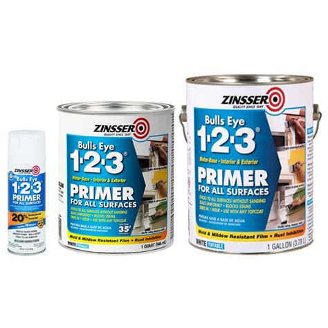 Zinsser Bulls Eye 1 2 3 Primer Assorted Sizes Selffix Diy