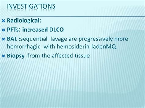 DIFFUSE ALVEOLAR HAEMORRHAGE PPTX Lung And Respiratory Health Diseases And Conditions