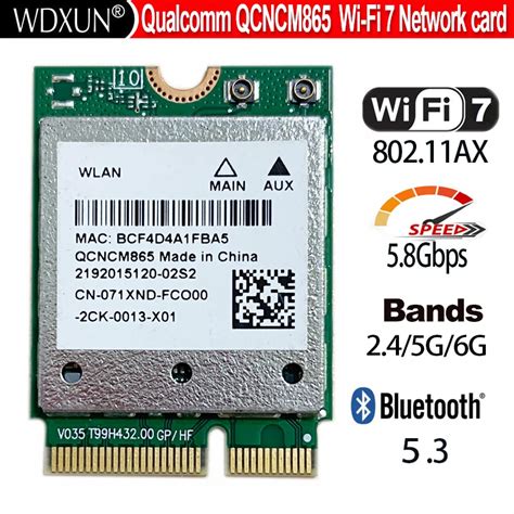 Qualcomm M Dulo Combinado Wifi 7 Qcncm865 Bluetooth 5 3 Hasta 5 8 Gbps 4k Qam