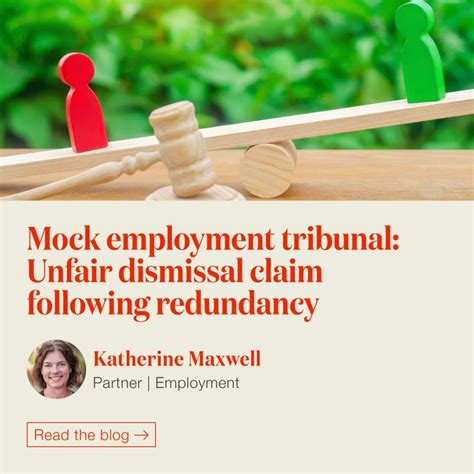 Mock Employment Tribunal Unfair Dismissal Claim Following Redundancy