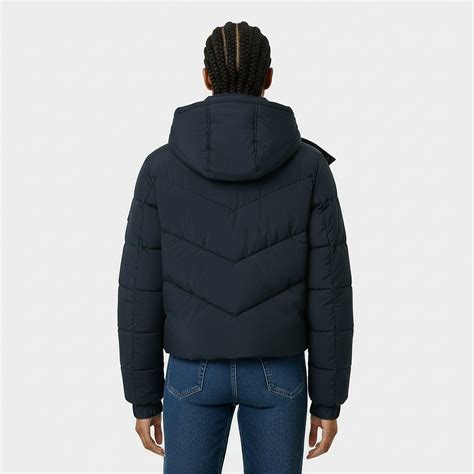 Jack Wills Womens Ritcher Padded Waterproof Hooded Cropped Long