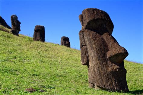 Easter Island Moai Garden Statues