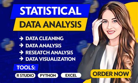 do statistical data analysis code in python r and in excel with