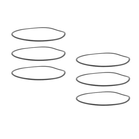 Ounona 6 Pcs Bar Stool Floor Protector Stool Base Rings Rubber Nonslip Rings Stool Base