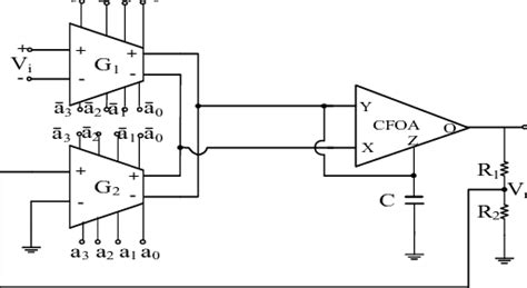 The Proposed Current Feedback Instrumentation Amplifier Download Scientific Diagram