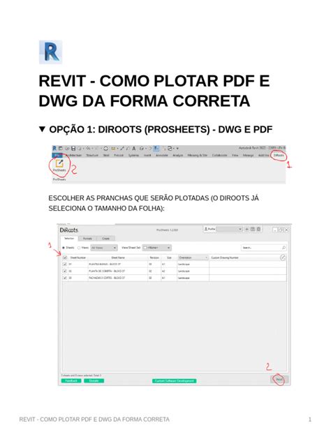 Revit Como Plotar Pdf E Dwg Da Forma Correta Pdf