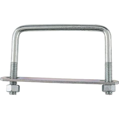 National 38 In X 4 In X 3 In Zinc Square U Bolt Hemlock Hardware