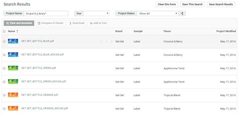 Define Search Result Options