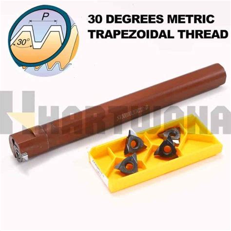 Lathe Threading Tool Internal Threading Boring Bar 30 Degrees Metric