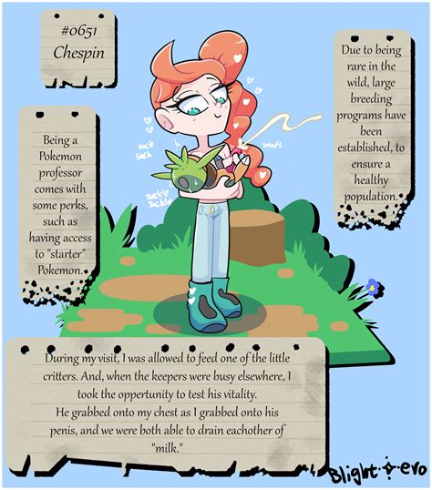 Rule 34 1boy 1girls Ahe Gao Blightstar Blush Chespin Convenient