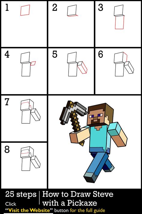 Best 13 How To Draw Steve From Minecraft Step By Step Drawing