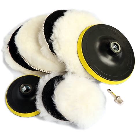 9pcs 4 6 Inch Wool Polishing Buffing Pad Kitpolishing