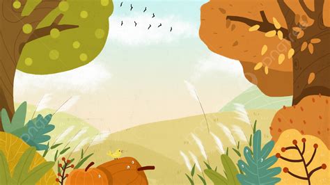 가을 숲 잔디 소재 가을 여행 배경 가을 큰 나무 배경 일러스트 및 사진 무료 다운로드 Pngtree