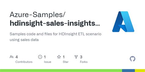 Github Azure Sampleshdinsight Sales Insights Etl Samples Code And