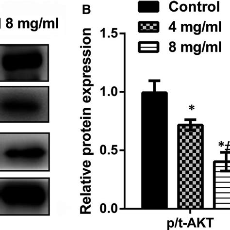 Huaier Regulates Pi3k Akt Hif‐1α Pathway Huaier 4 And 8 Mg Ml Was