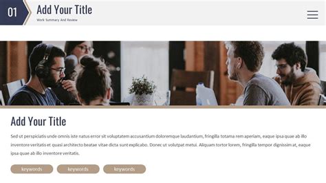 Minimal Work Summary Powerpoint Template Etsy