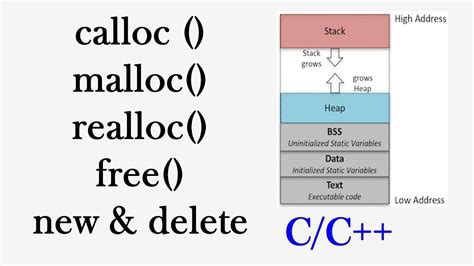 Dynamic Memory Allocation Malloc Calloc Free New