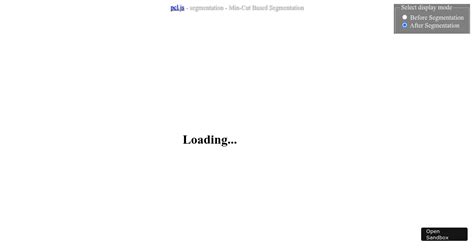 Pcljs Mincutsegmentation Codesandbox