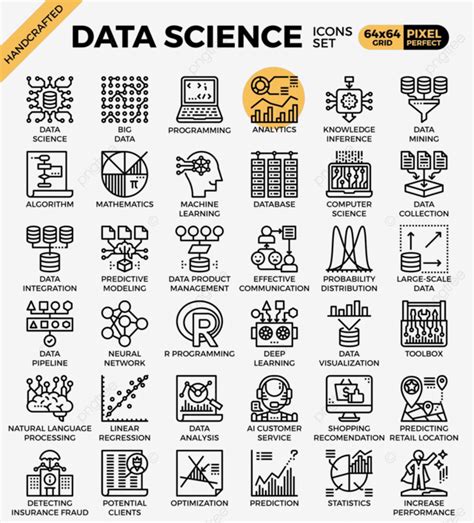 Data Science Icons Management Data R Programming Vector Management