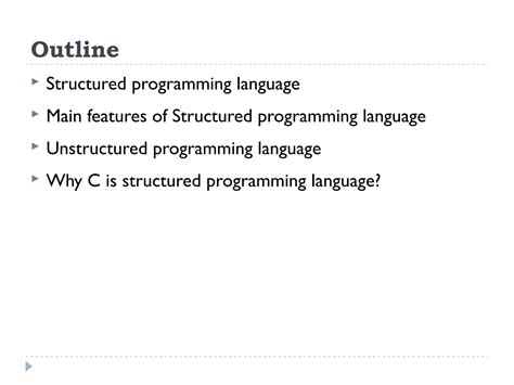 Lecture 5 Structured Programming Language Ppt