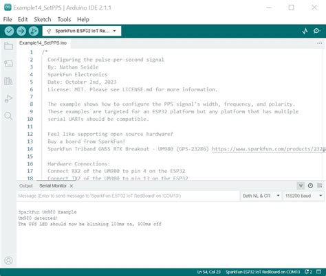Arduino Examples Sparkfun Triband Gnss Rtk Breakout Um980 Hookup Guide