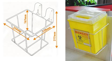 ‘sharpsbox Rectangle Sharps Container Bracket Sharps Container