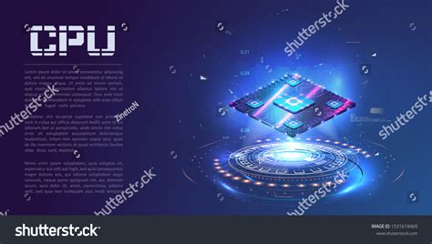 미래의 마이크로칩의 미래 프로젝트입니다웹 설계를 위한 스톡 벡터로열티 프리 1531618469 Shutterstock