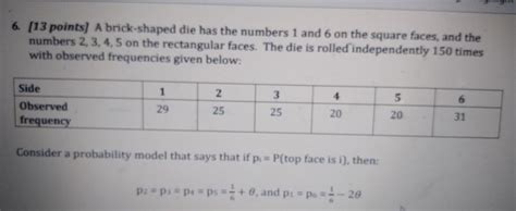 Solved A Based On The Observed Data Determine The Chegg