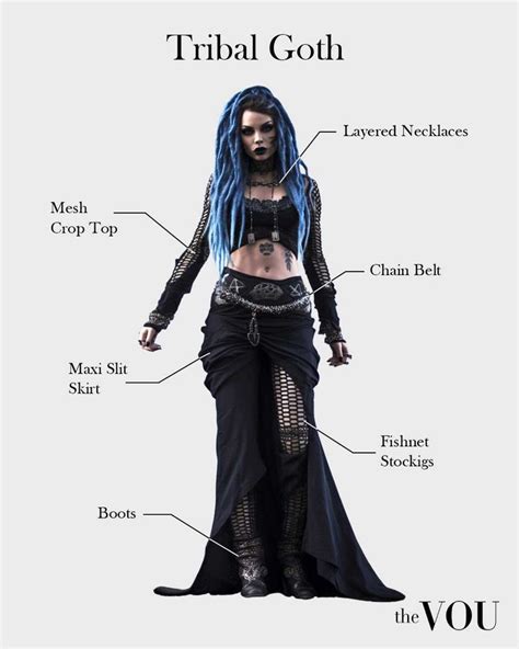 Tribal Goth Outfit Idea For Women Goth Belly Dance Types Of Gothic