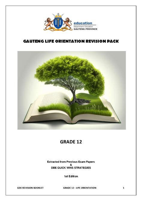 Final Gde Grade 12 Revision Pack Life Orientation 12 June 2024 Gde Revision Booklet Grade 12
