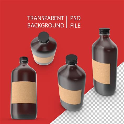 Premium Psd Cold Brew Bottle Png