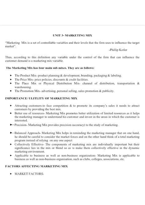 Solution Marketing Mix Studypool