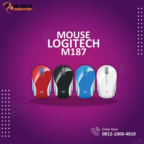 Mouse Wireless Logitech M Mini Mouse Bleza Computer