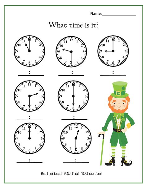St Patricks Day Math Printable