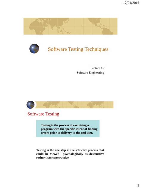 pdf software testing techniques · pdf file12 01 2015 1 software