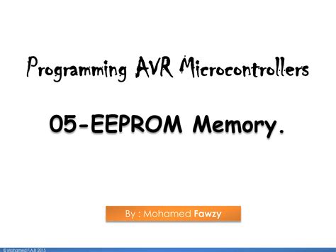 05 EEPROM Memory 2016