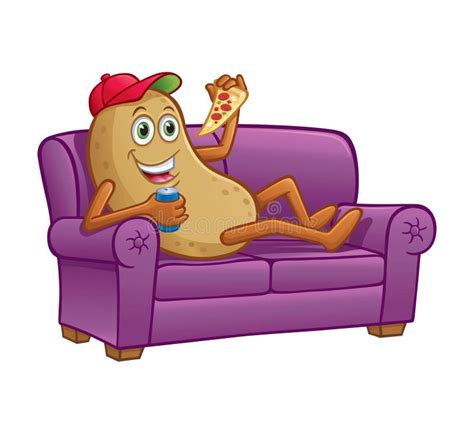 Couch Potato Girl Cartoon