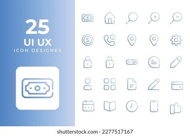 Ui Ux Icons Set Ui Ux Stock Vector Royalty Free 2277517121 Shutterstock