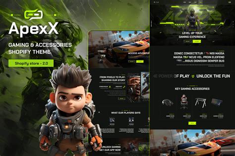 Apexx Esports And Gaming Store Shopify Theme