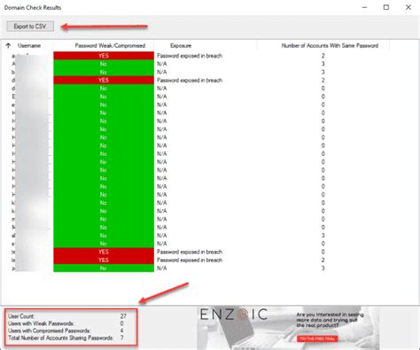enzoic for active directory lite find weak passwords in active