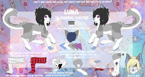 Luna Reference Sheet 2016 By Ladybuqs On Deviantart